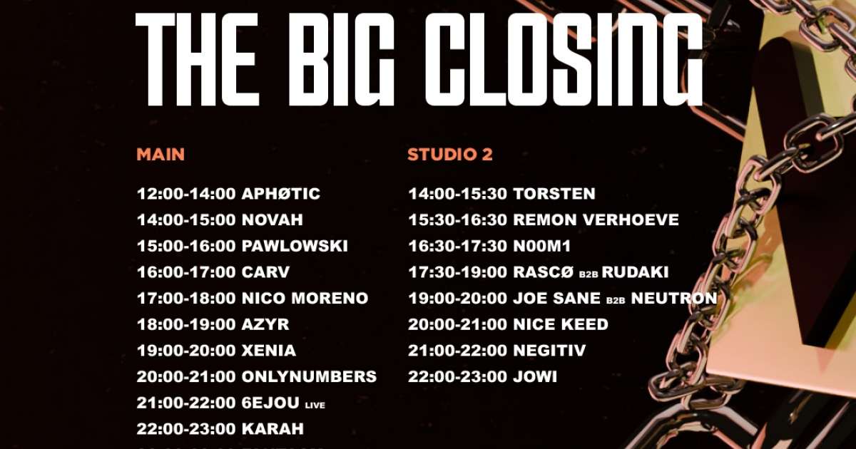 Verknipt ADE Sunday: The Big Closing - ADE GUIDE - Mixmag Netherlands